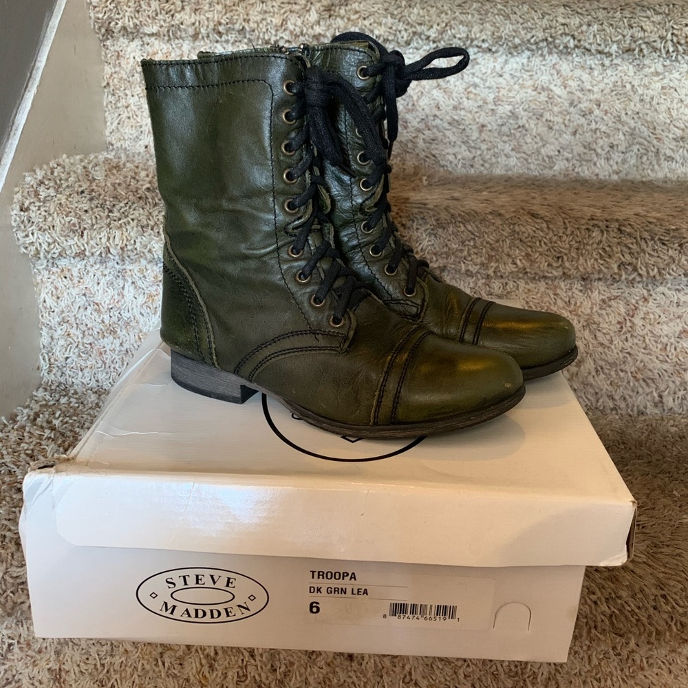 Steve Madden Combat Boots Gem